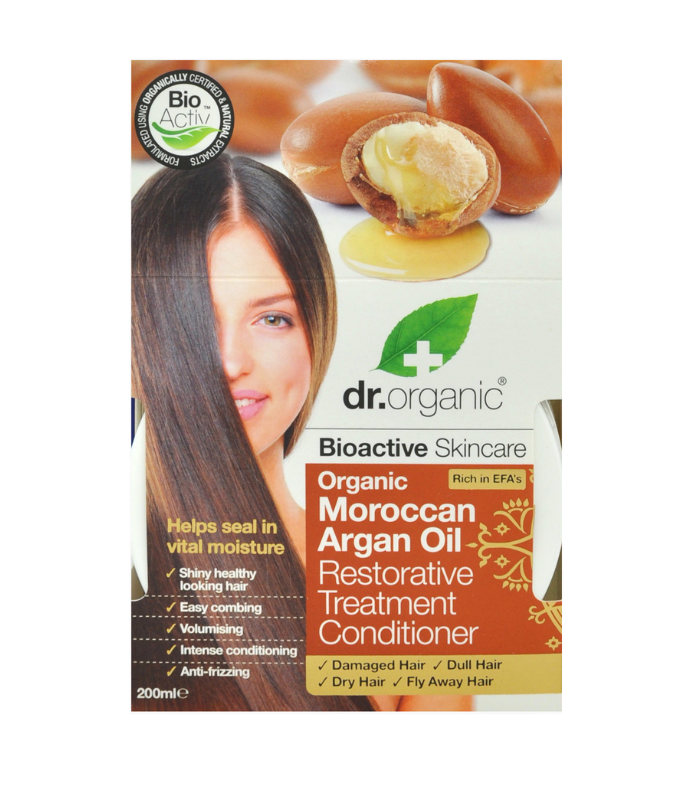 DR ORGANIC Moroccan Argan Oil Restorative Treatment Hair Conditioner ...
