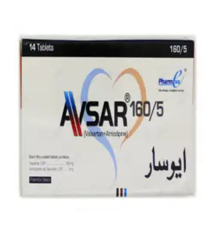 Avsar 160/5mg Tabs 14's - Tims Nutrition Consultancy