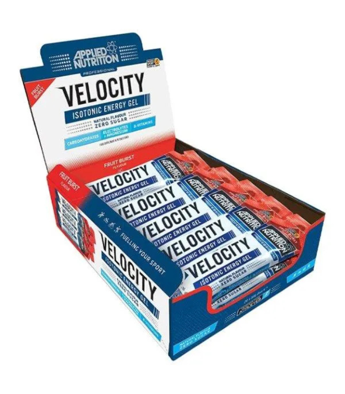 APPLIED NUTRITION VELOCITY ISOTONIC ENERGY GEL FRUIT BURST 60G * 7 ...