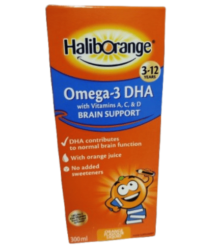 Haliborange Omega 3- Dha With Vit A C & D With Orange Juice Syrup 300Ml ...